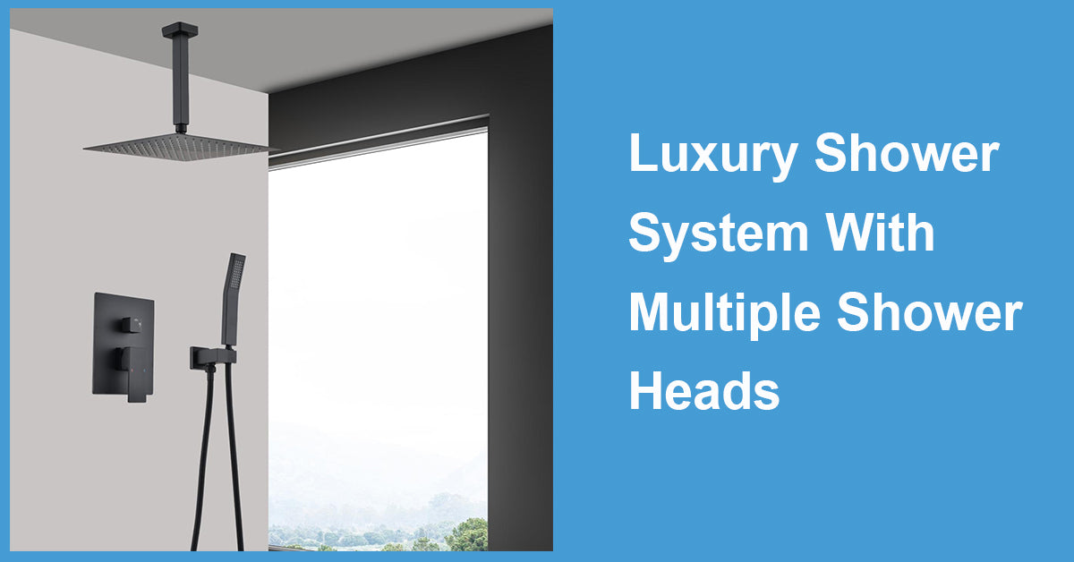 Luxury Shower System With Multiple Shower Heads|WELLFOR