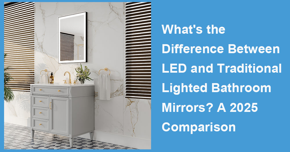 What's the Difference Between LED and Traditional Lighted Bathroom ...