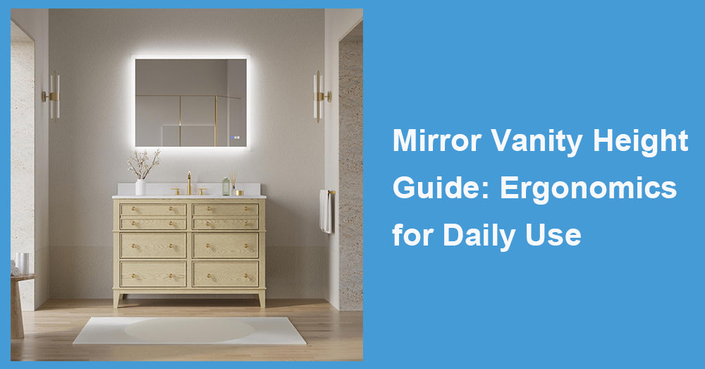 Mirror Vanity Height Guide: Ergonomics for Daily Use|WELLFOR